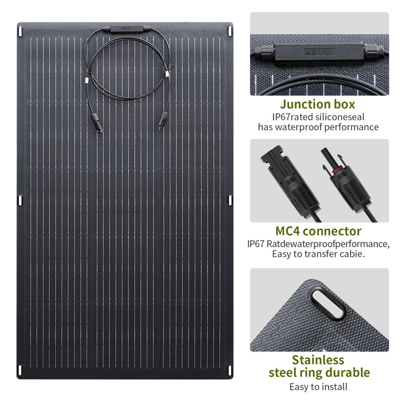 ALLPOWERS SF100 Monocrystalline Flexible Solar Panel 100W